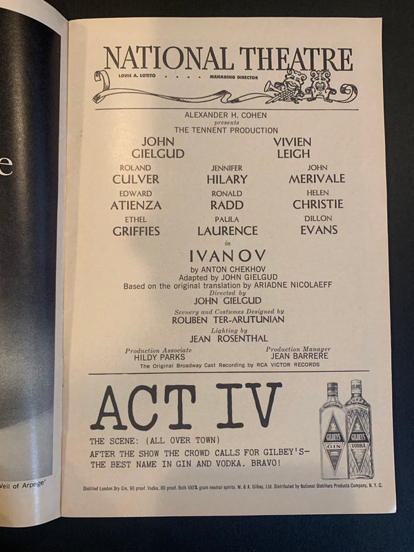 1966 National Theatre Playbill Bundle - Broadway Design Exchange