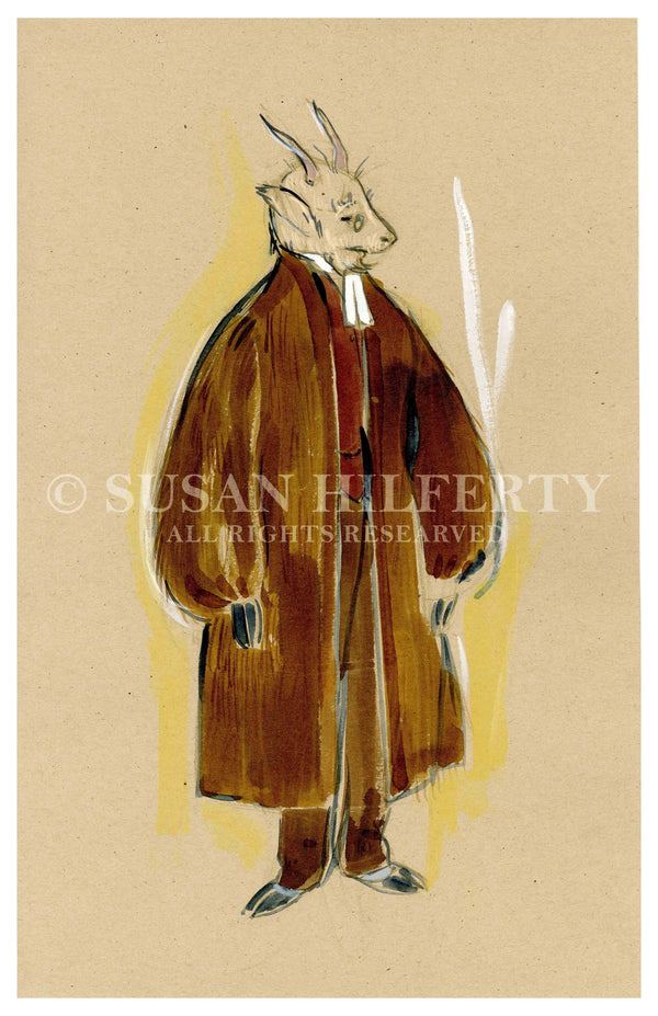 WICKED "Dr. Dillamond" Costume Design by Susan Hilferty, signed ...