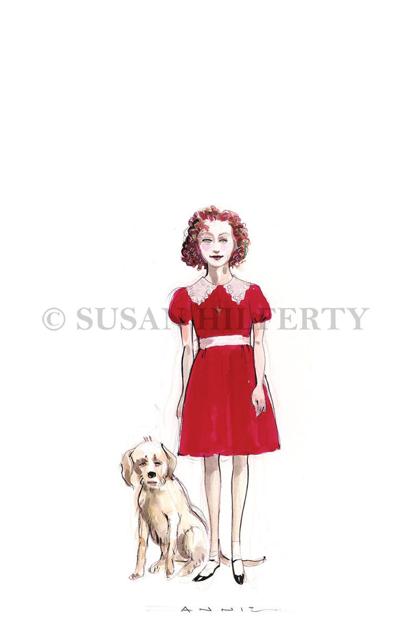 ANNIE Red Dress Costume design by Susan Hilferty - Broadway Design Exchange