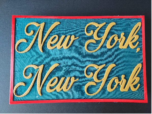 NEW YORK, NEW YORK Sign from Set Model - By Beowulf Boritt - Broadway ...