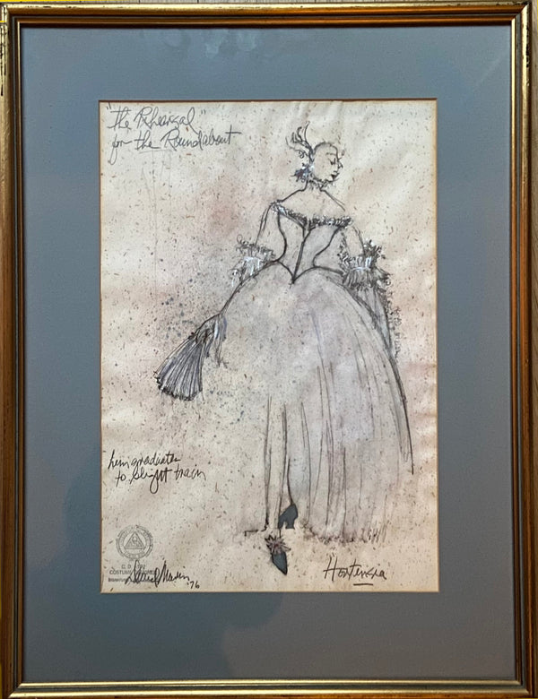 'Hortensia' Costume Rendering in THE REHEARSAL, by David Murin ...