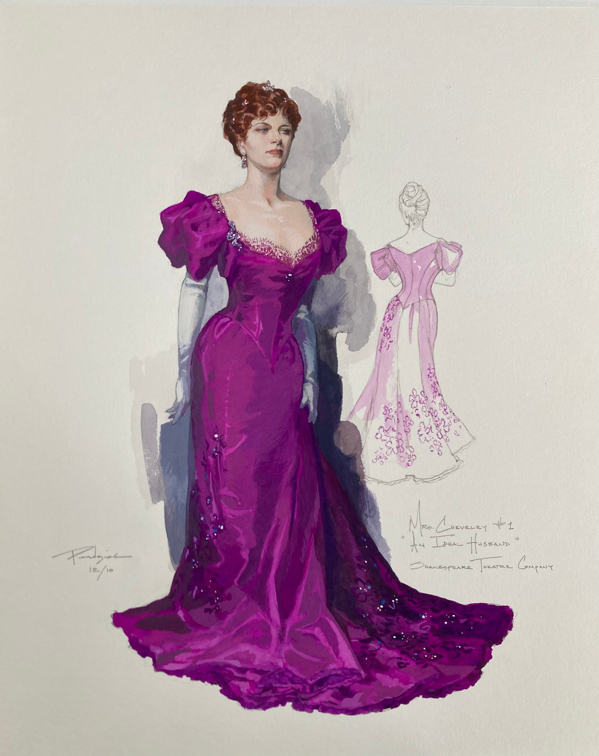 AN IDEAL HUSBAND -Mrs, Cheveley Costume Sketch by Robert Perdziola ...