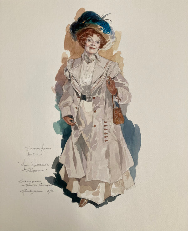 MRS. WARREN'S PROFESSION - Costume Sketch for Elizabeth Ashley by Robe ...