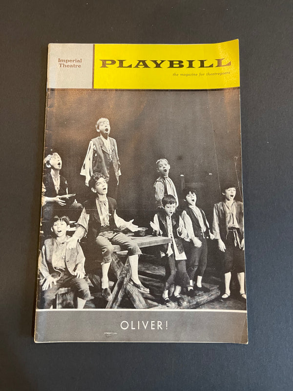 "Oliver!" Original Broadway Production Playbill (1963) - Broadway ...