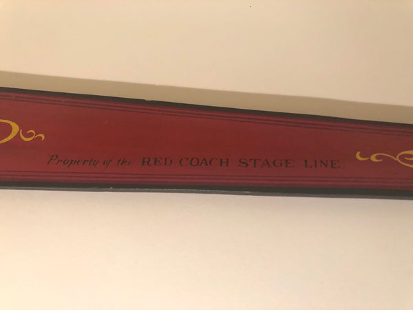 Red Coach Bus Sign - Broadway Design Exchange