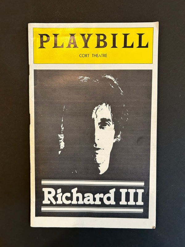 "Richard III" 1979 Original Broadway Production Playbill - Broadway ...