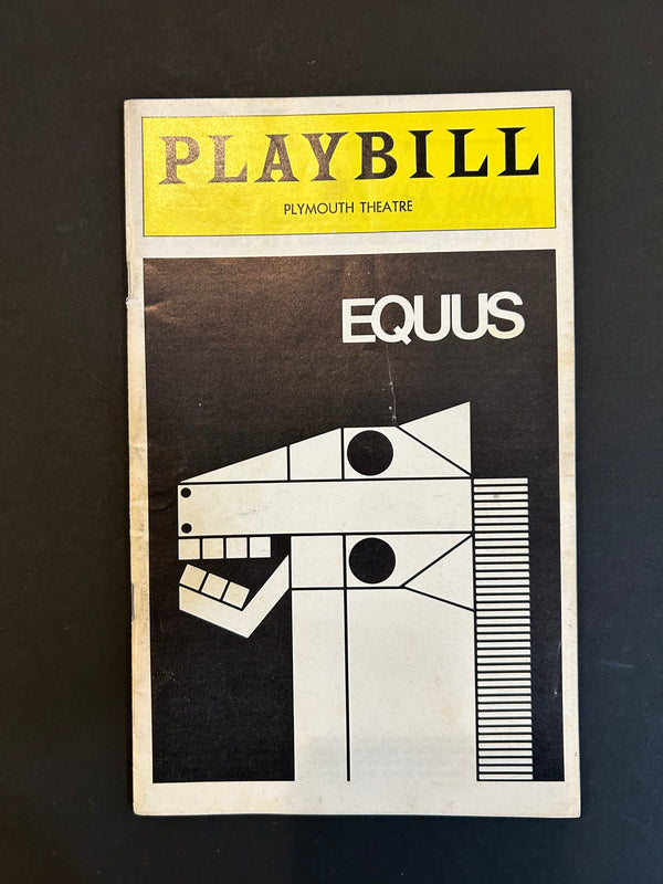 "EQUUS" Original Broadway Production Playbill - Broadway Design Exchange
