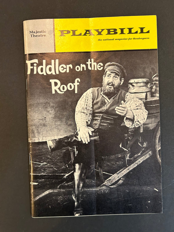 "Fiddler on the Roof" Original Broadway Production Playbill - Broadway ...